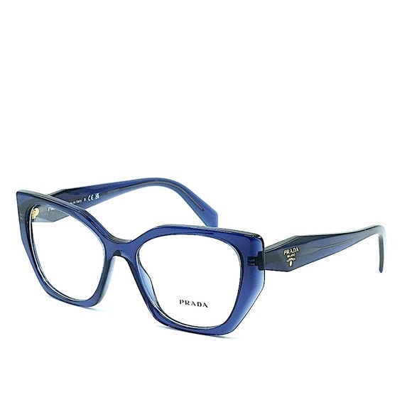 Prada | Accessories | New Prada Pr8wv 8q1o1 Blue Crystal Eyeglasses ...